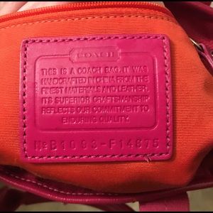 Coach | Bags | Coach Hot Pink Handbag | Poshmark